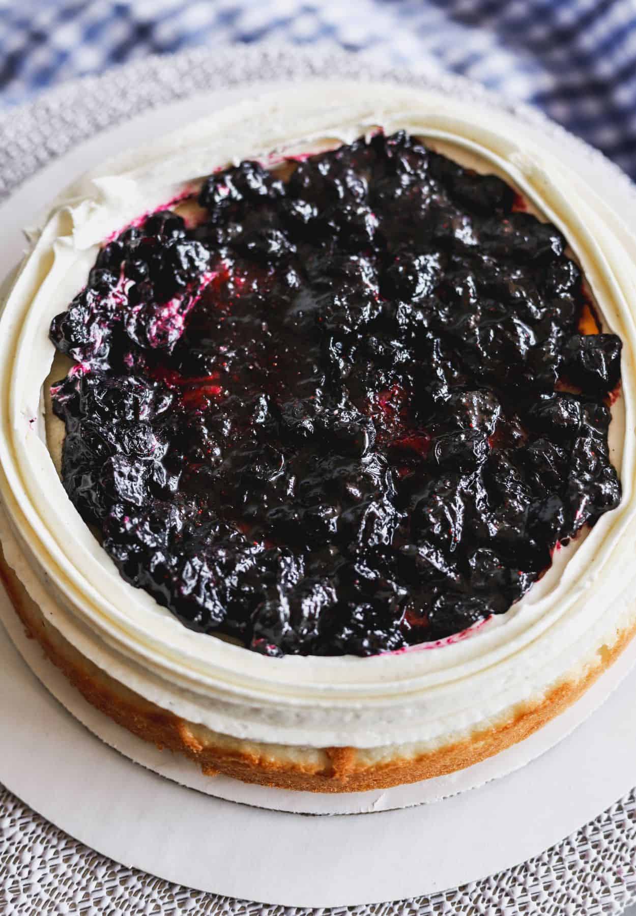Blueberry Jam and Cream Cake - Stephanie's Sweet Treats