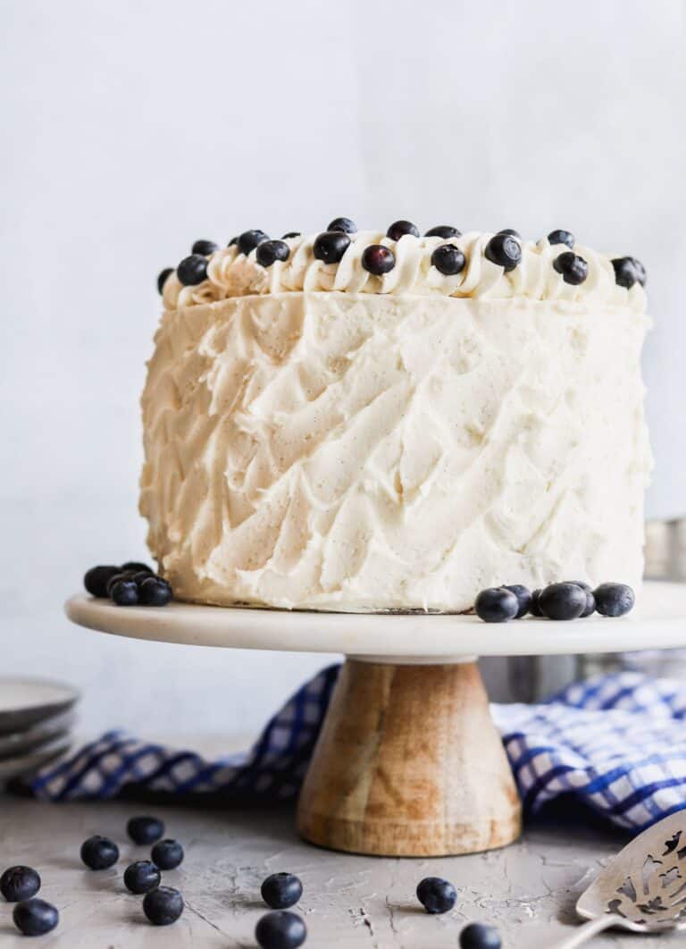 Blueberry Jam and Cream Cake - Stephanie's Sweet Treats