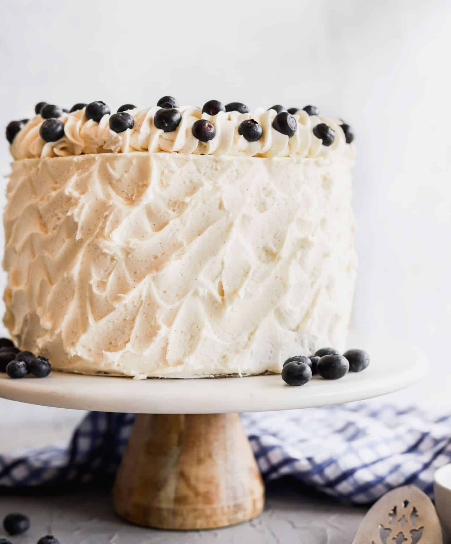 Blueberry Jam and Cream Cake - Stephanie's Sweet Treats