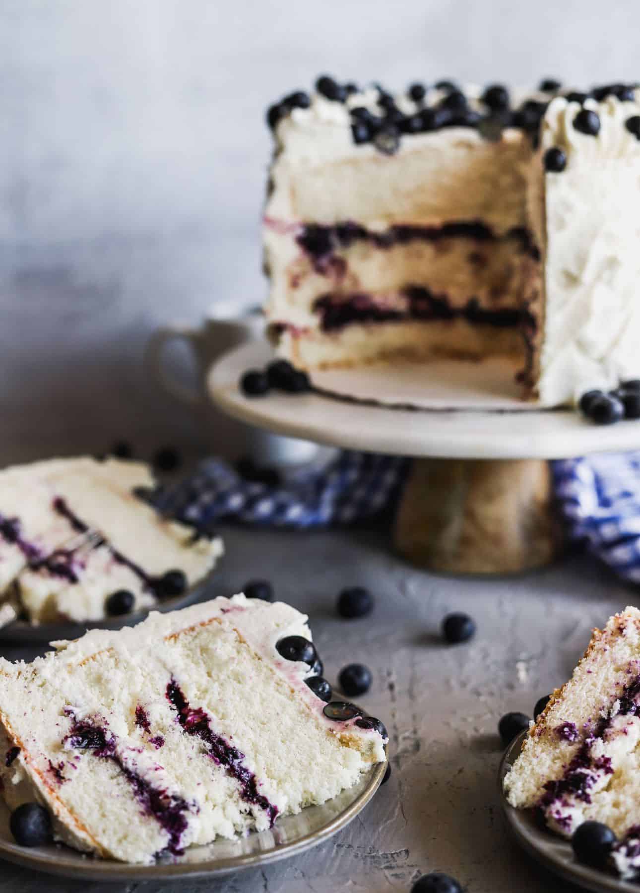 Blueberry Jam and Cream Cake - Stephanie's Sweet Treats