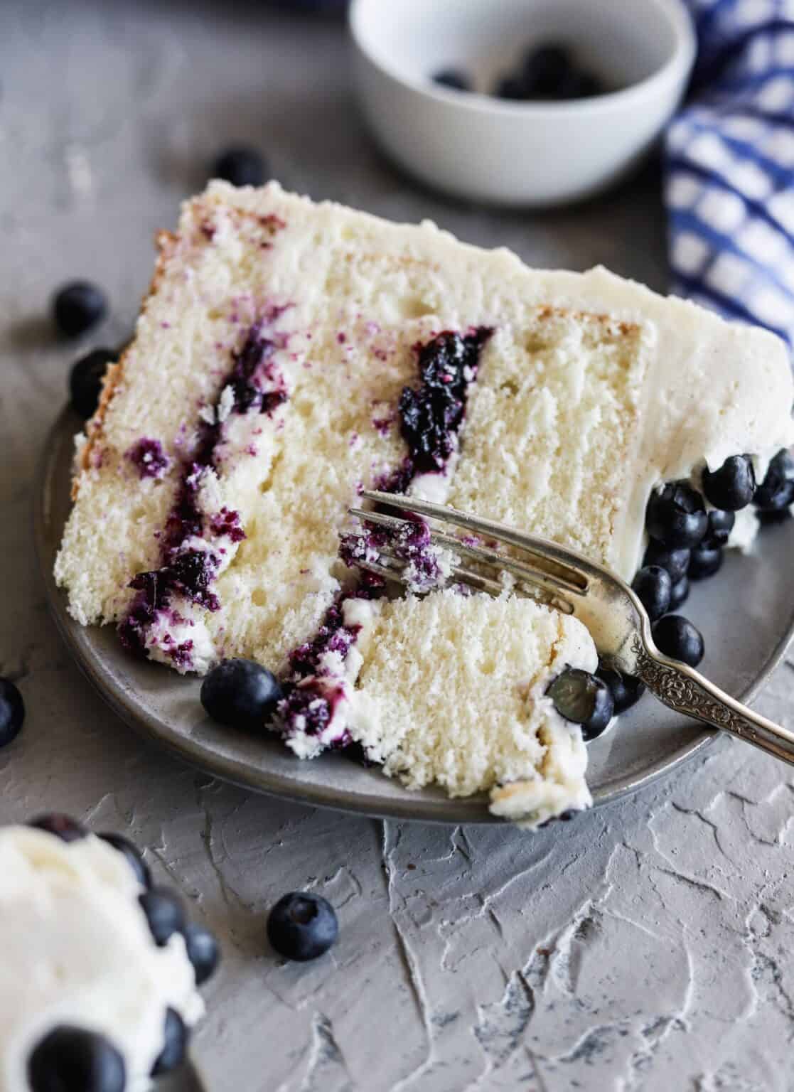 Blueberry Jam and Cream Cake - Stephanie's Sweet Treats