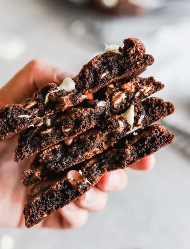 White Chip Double Chocolate Cookies| Stephanie's Sweet Treats |Stephani