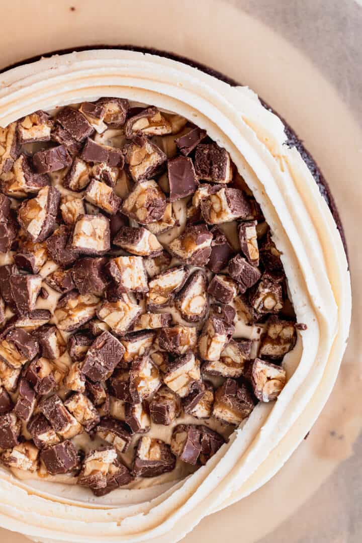Snickers Cake - Stephanie's Sweet Treats