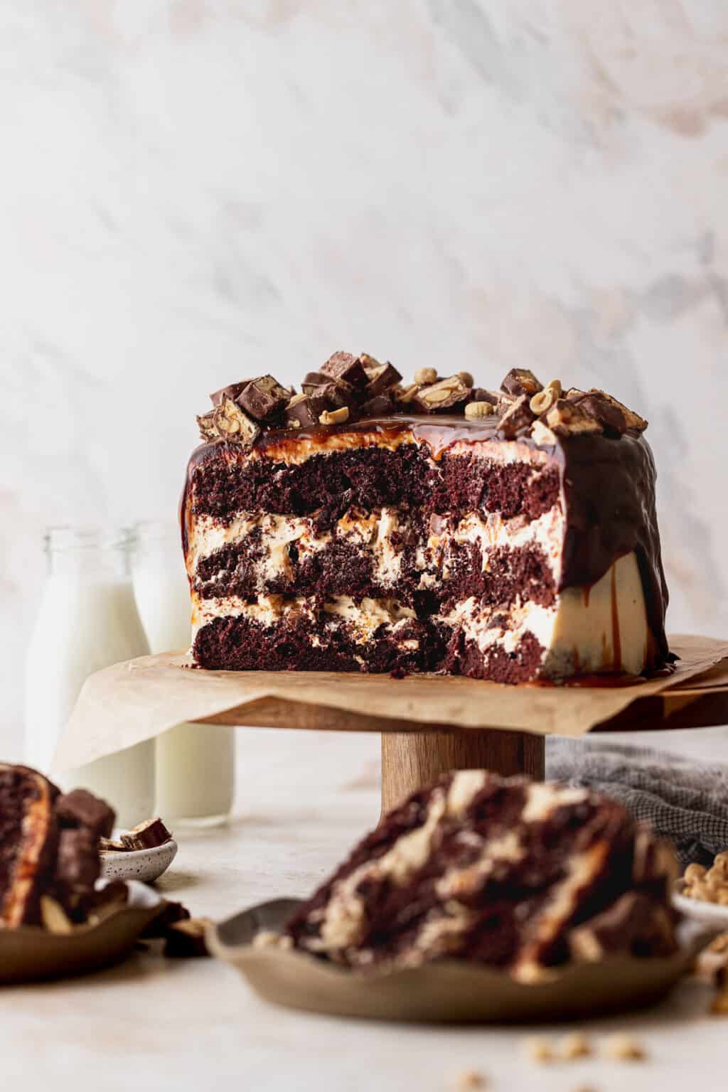 Snickers Cake - Stephanie's Sweet Treats