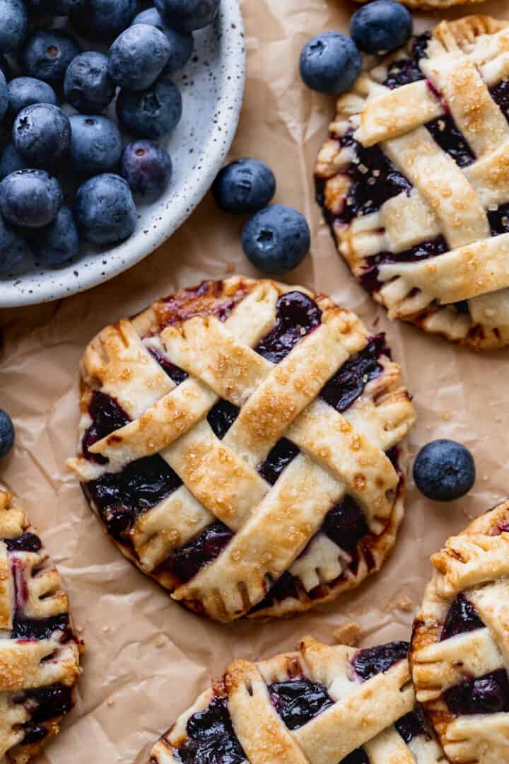 Mini Blueberry Pies - Stephanie's Sweet Treats