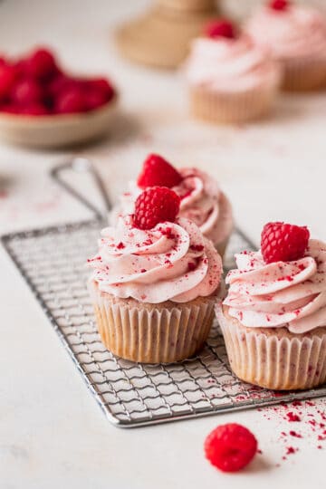 Raspberry Filled Cupcakes | Stephanie's Sweet Treats | Stephanie Rutherford