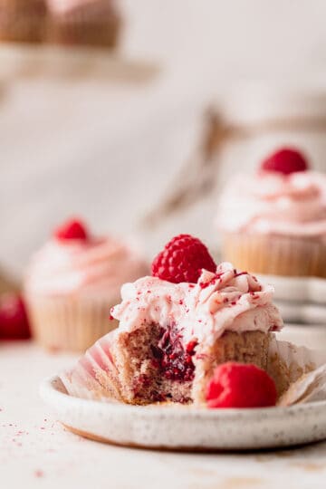 Raspberry Filled Cupcakes | Stephanie's Sweet Treats | Stephanie Rutherford