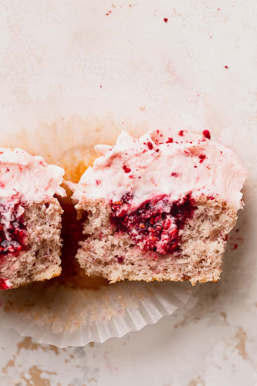 Raspberry Filled Cupcakes | Stephanie's Sweet Treats | Stephanie Rutherford