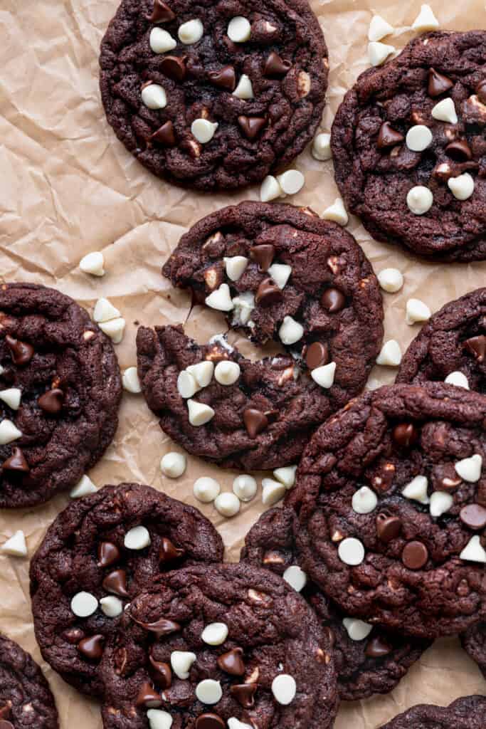 White Chip Double Chocolate Cookies | Stephanie's Sweet Treats |Stephani
