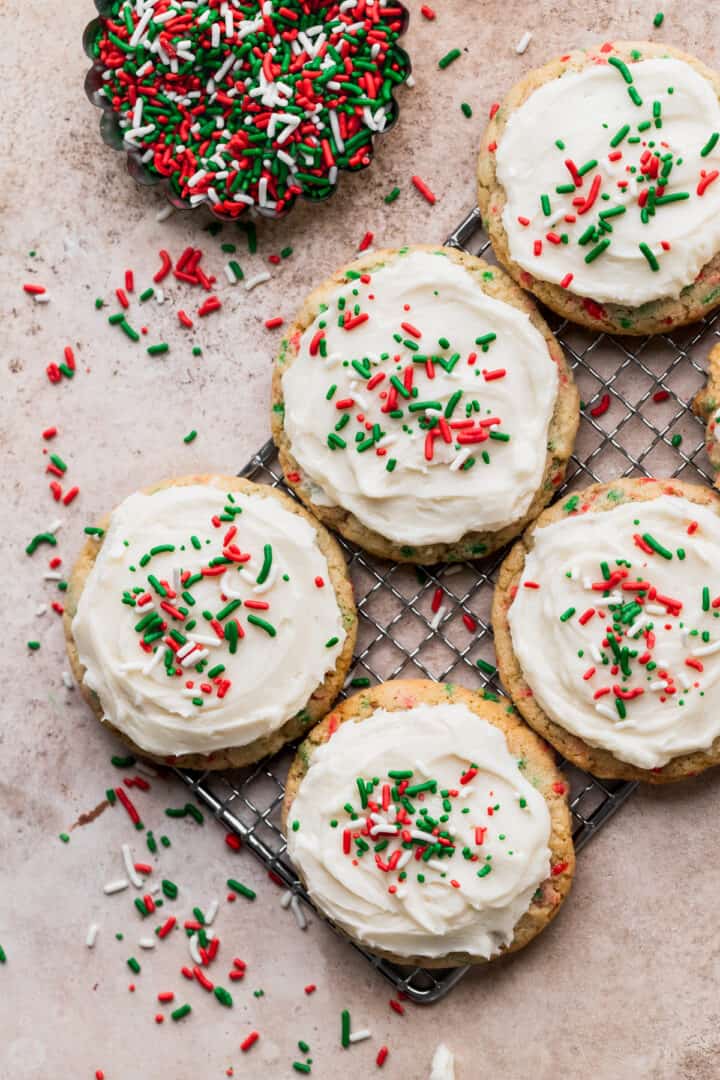 Christmas Sprinkle Cookies | Stephanie's Sweet Treats | Stephanie Ruth
