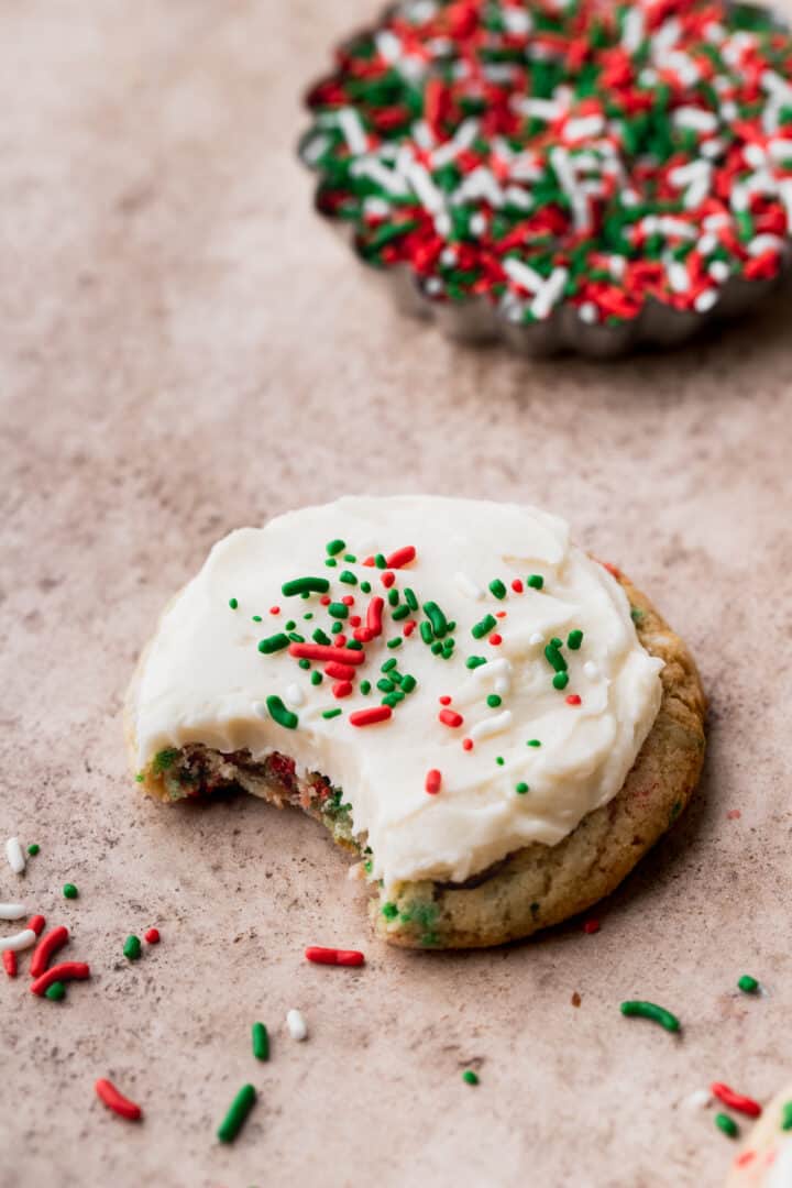 Christmas Sprinkle Cookies | Stephanie's Sweet Treats | Stephanie Ruth
