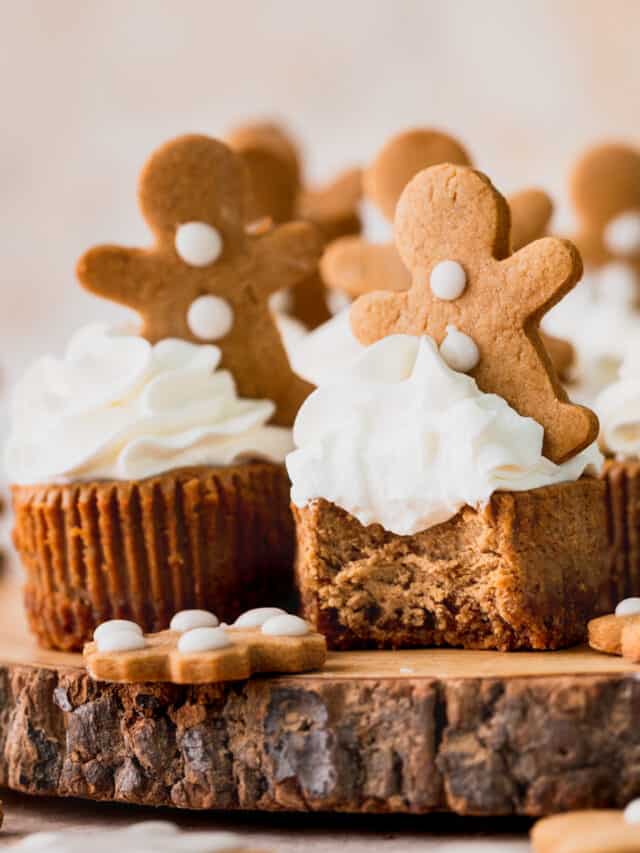 Mini Gingerbread Cheesecakes | Stephanie's Sweet Treats | Stephanie R
