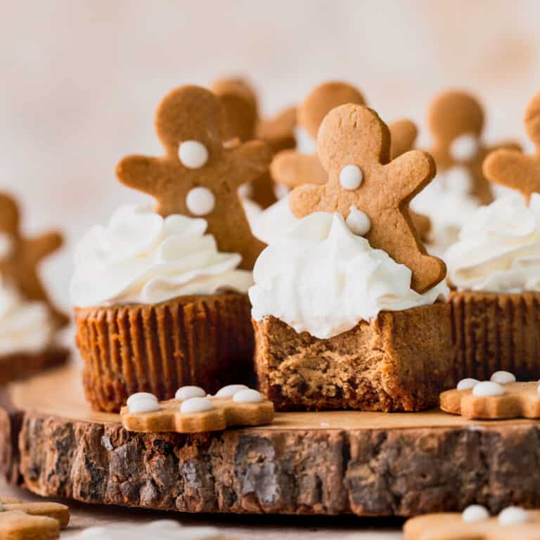 Mini Gingerbread Cheesecakes | Stephanie's Sweet Treats | Stephanie R