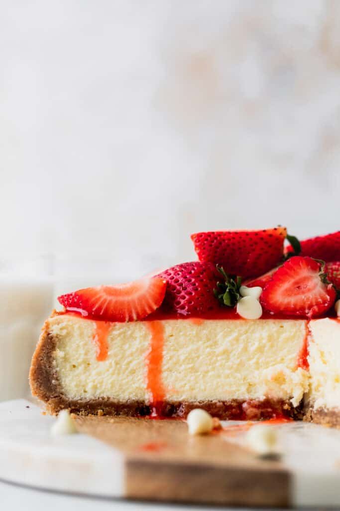 White Chocolate Cheesecake - Stephanie's Sweet Treats