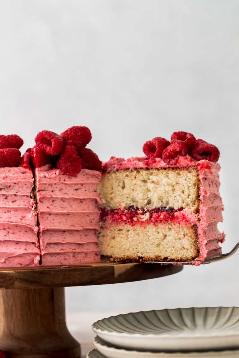 Vanilla Raspberry Cake - Stephanie's Sweet Treats
