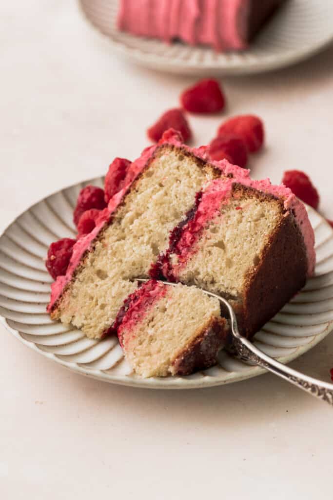 Vanilla Raspberry Cake - Stephanie's Sweet Treats