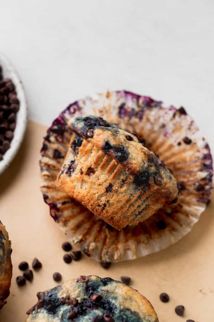 Blueberry Chocolate Chip Muffins - Stephanie's Sweet Treats