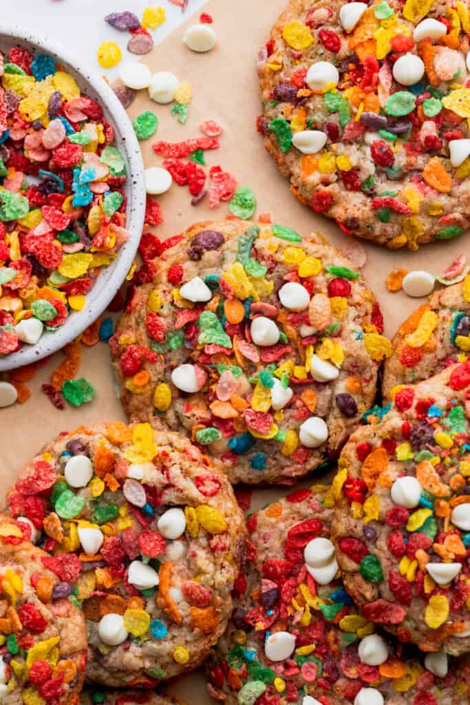 Fruity Pebble Cookies - Stephanie's Sweet Treats