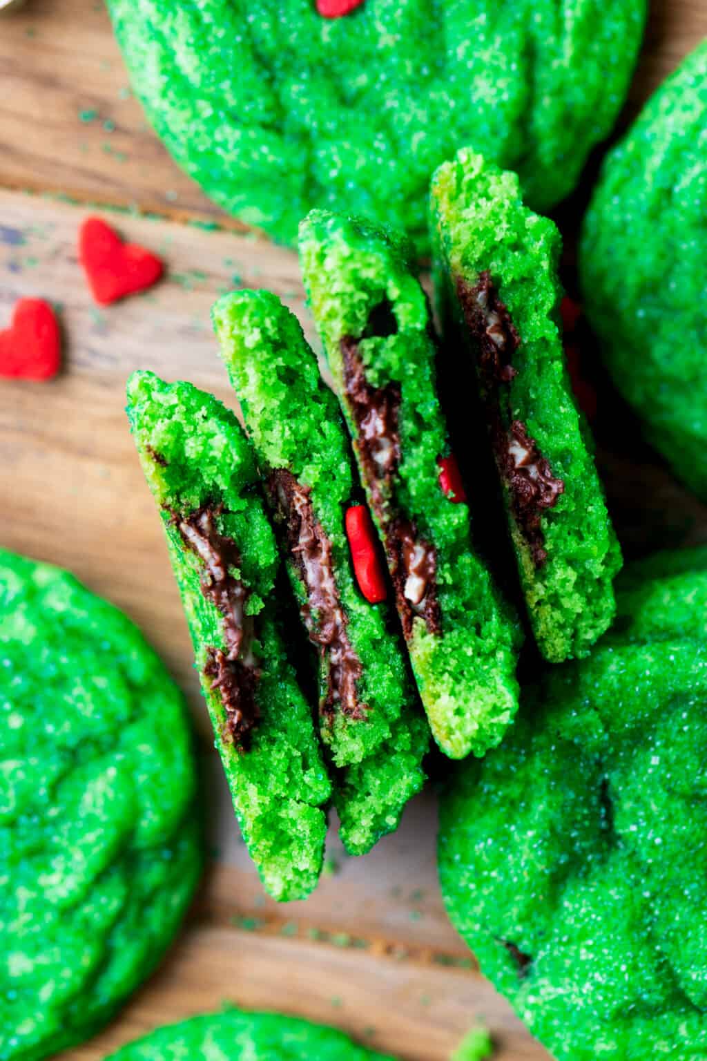 Grinch Cookies - Stephanie's Sweet Treats