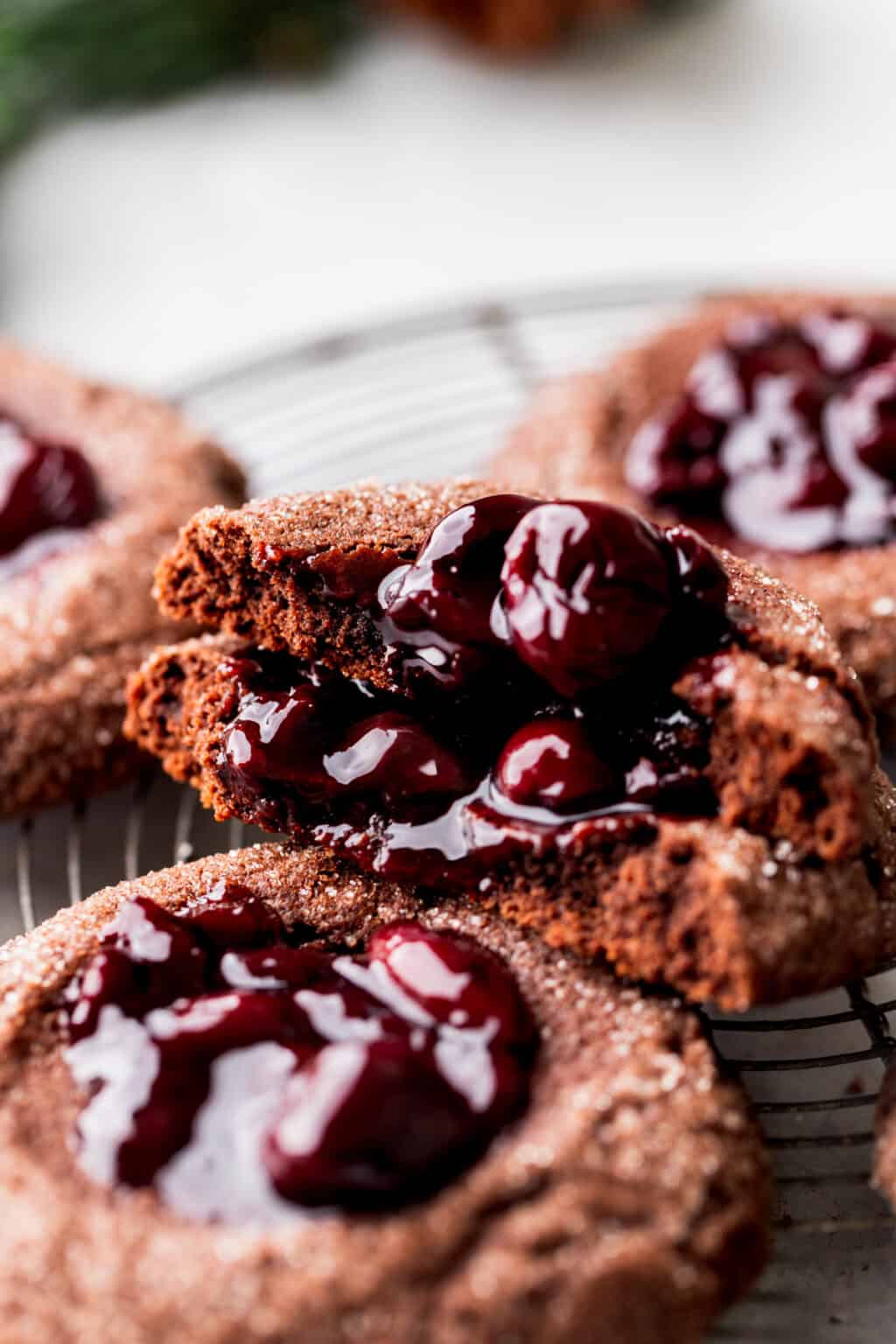 Chocolate Cherry Cookies - Stephanie's Sweet Treats