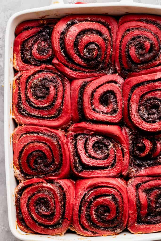 Red Velvet Cinnamon Rolls - Stephanie's Sweet Treats