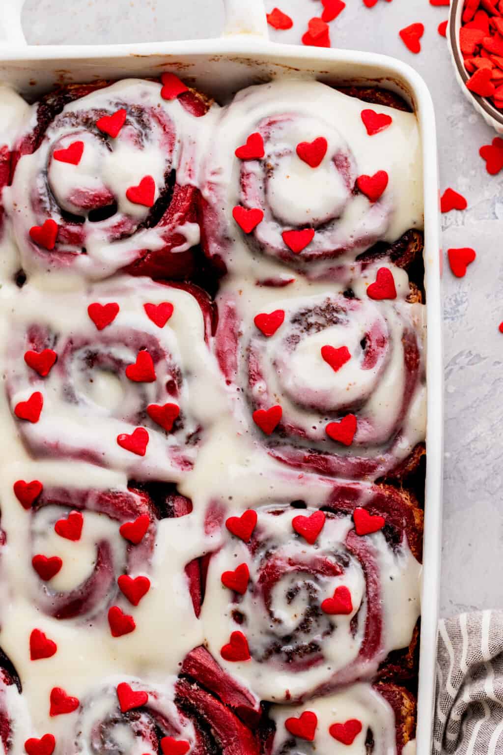 Red Velvet Cinnamon Rolls - Stephanie's Sweet Treats