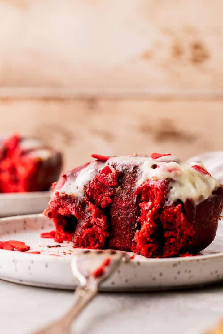 Red Velvet Cinnamon Rolls - Stephanie's Sweet Treats