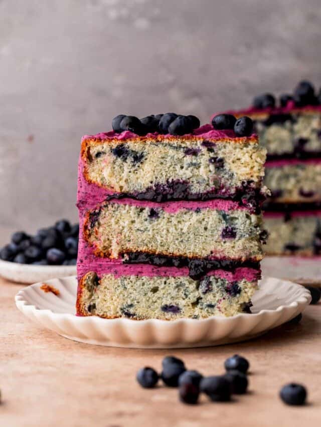 Blueberry Layered Cake - Stephanie's Sweet Treats