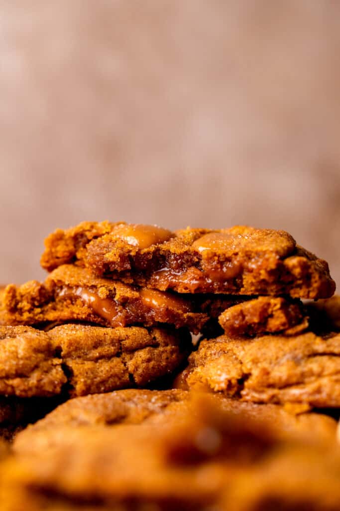 Pumpkin Caramel Cookies - Stephanie's Sweet Treats