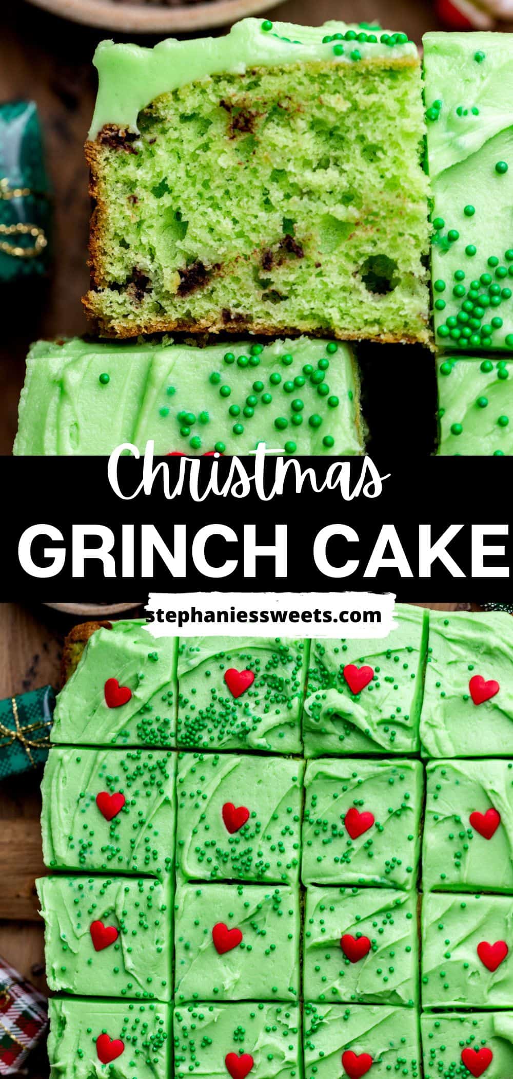 Grinch Cake + VIDEO - Stephanie's Sweet Treats