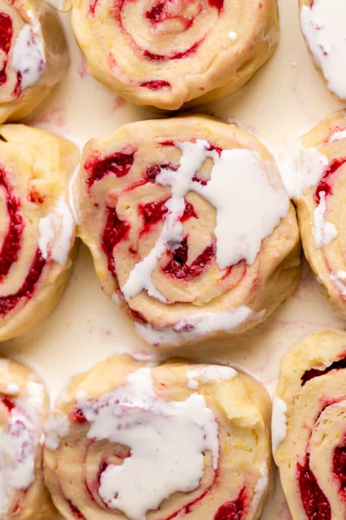 Lemon Raspberry Rolls - Stephanie's Sweet Treats