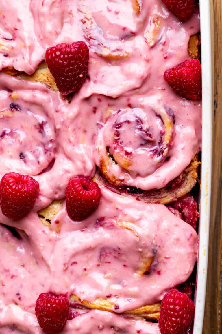 Lemon Raspberry Rolls - Stephanie's Sweet Treats