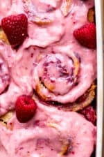 Lemon Raspberry Rolls - Stephanie's Sweet Treats