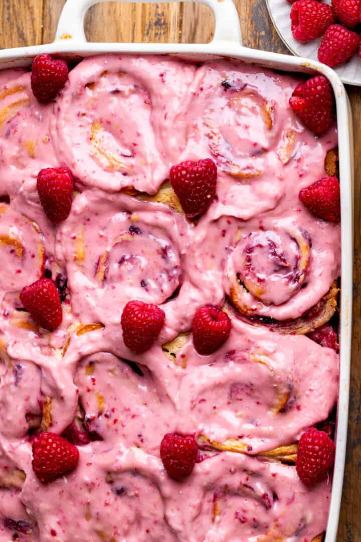 Lemon Raspberry Rolls - Stephanie's Sweet Treats