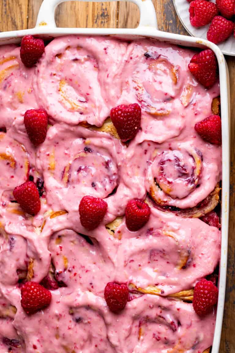 Lemon Raspberry Rolls - Stephanie's Sweet Treats