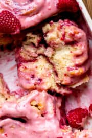 Lemon Raspberry Rolls - Stephanie's Sweet Treats
