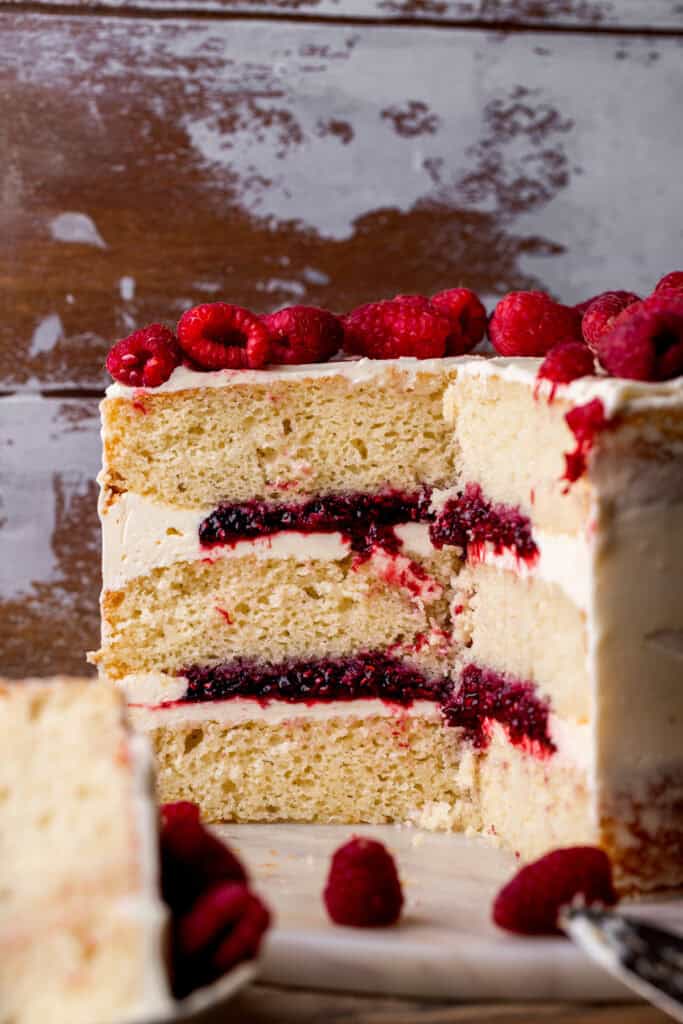 White Chocolate Raspberry Cake - Stephanie's Sweet Treats