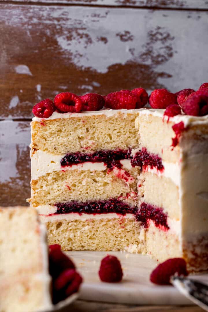 White Chocolate Raspberry Cake - Stephanie's Sweet Treats