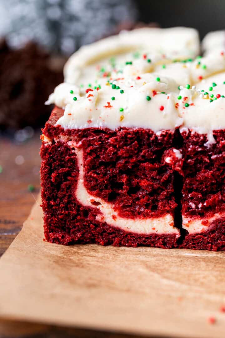 Red Velvet Christmas Cake - Stephanie's Sweet Treats
