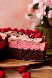 Chocolate Raspberry Mousse Cake + VIDEO- Stephanie's Sweet Treats