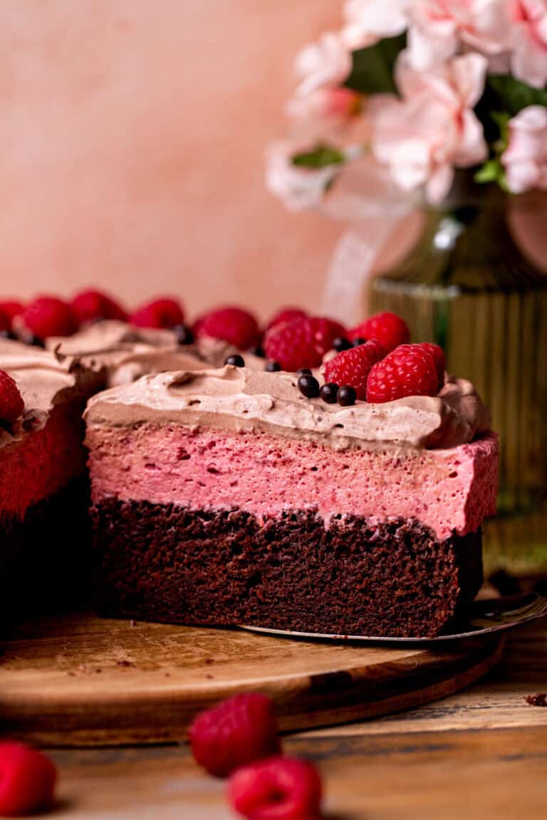 Chocolate Raspberry Mousse Cake + VIDEO- Stephanie's Sweet Treats