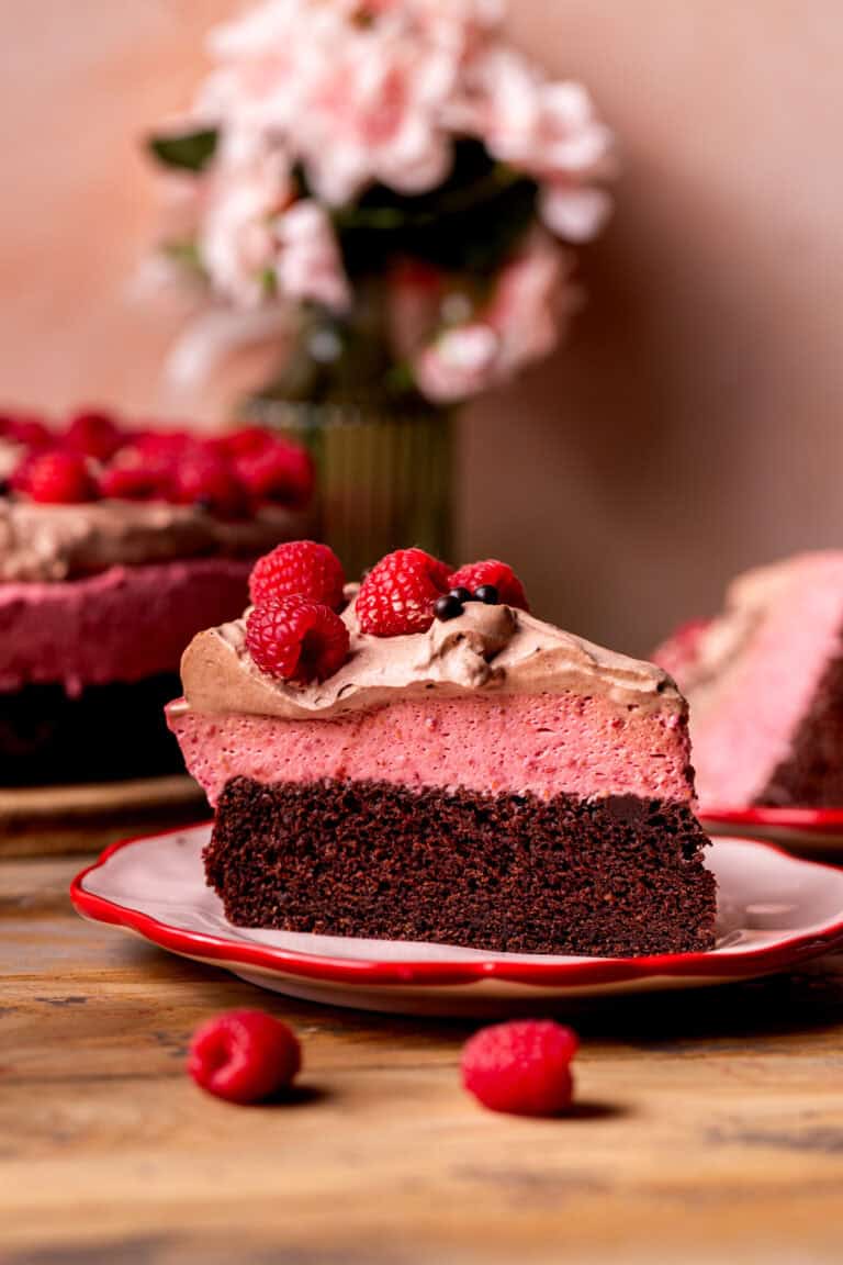 Chocolate Raspberry Mousse Cake + VIDEO- Stephanie's Sweet Treats