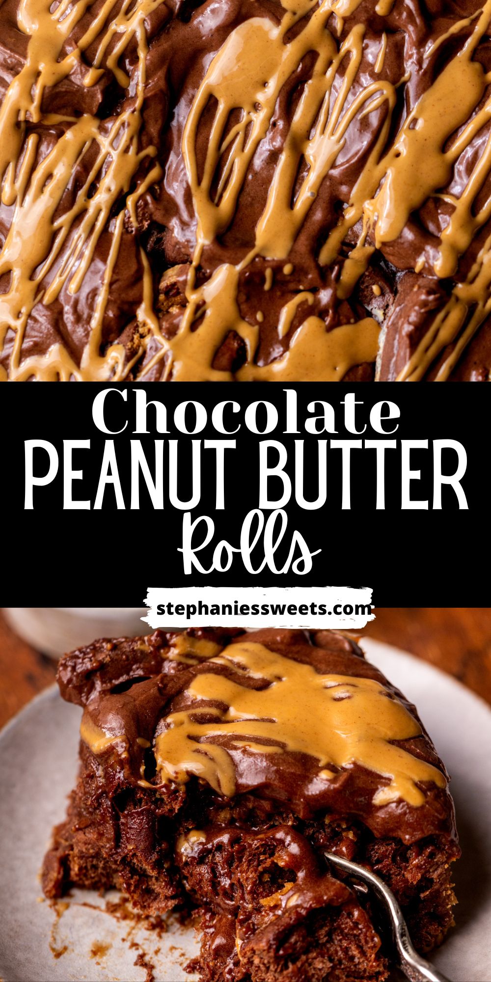Chocolate Peanut Butter Rolls - Stephanie's Sweet Treats