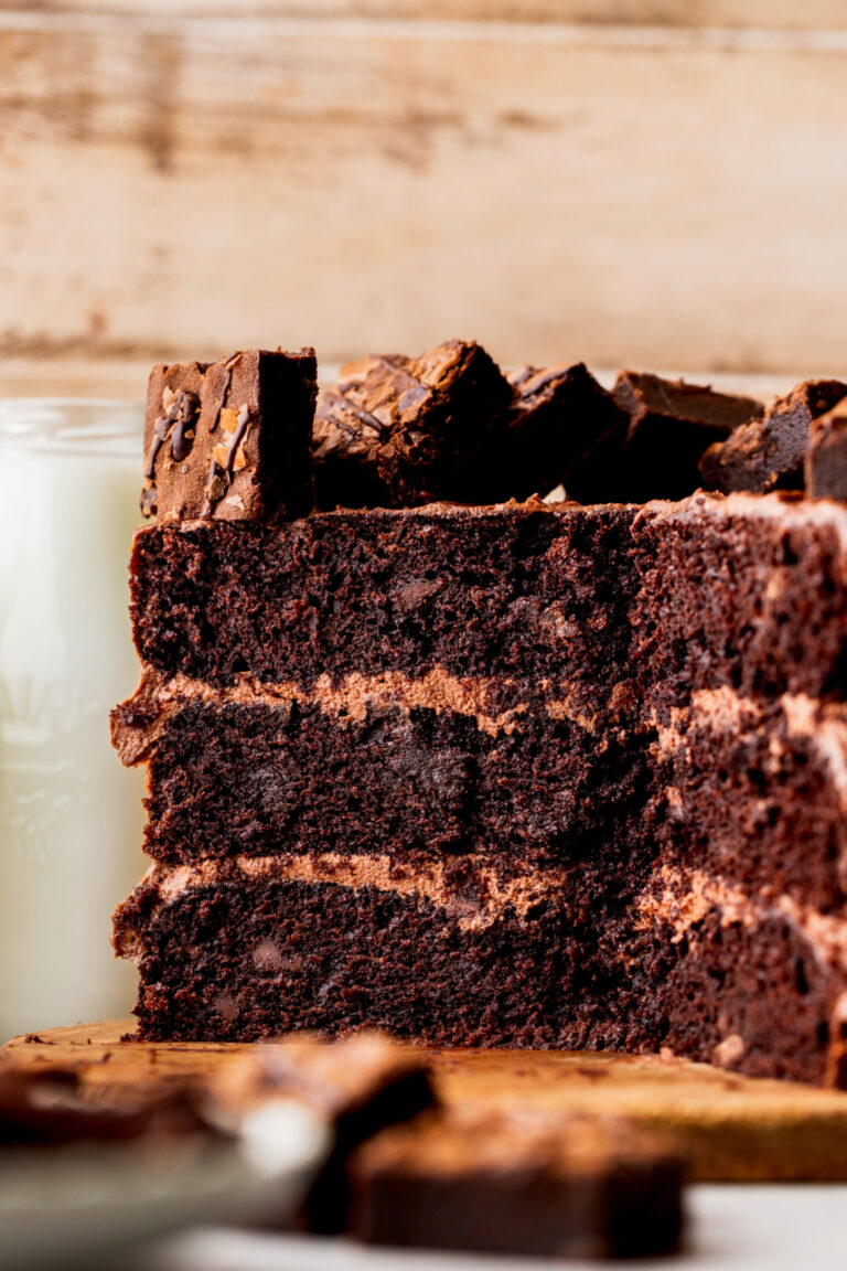 Brownie Cake + VIDEO - Stephanie's Sweet Treats