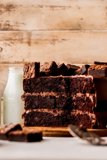 Brownie Cake + VIDEO - Stephanie's Sweet Treats