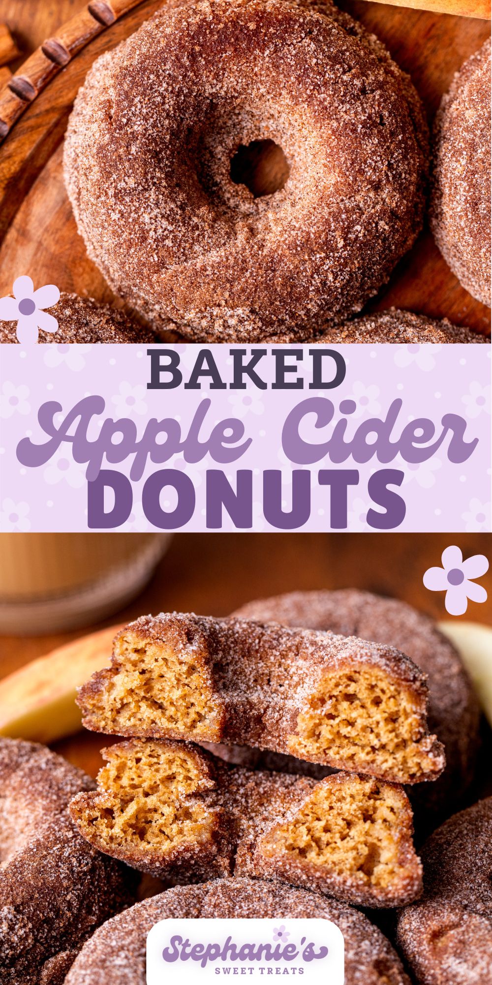 Apple Cider Donuts +VIDEO - Stephanie's Sweet Treats